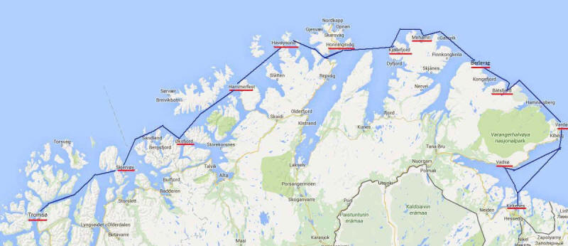 Aboard the Hurtigruten to Kirken